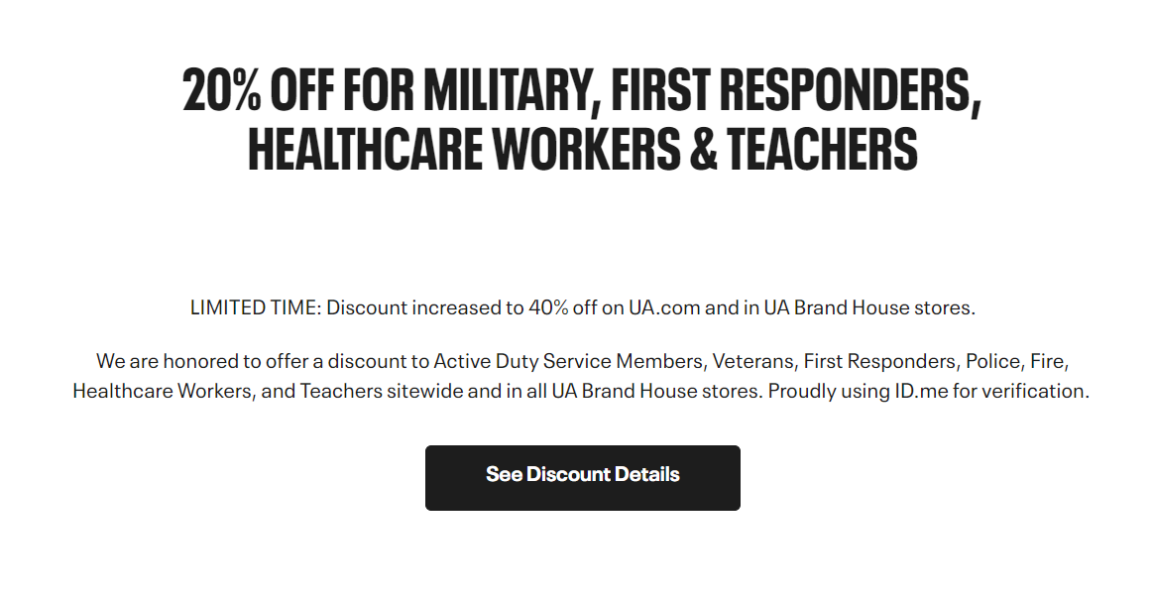 Under Armour Teacher Discount (Save 20%) - The Moneywise Teacher